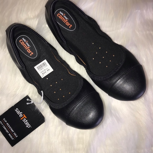 Safetstep | Shoes | Safe T Step Slip Resistant Carrie Scrunch Flats ...